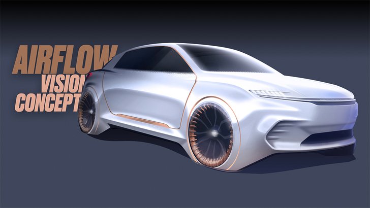เผยโฉมทางการ! Chrysler Airflow Vision Concept ในงาน CES 2020
