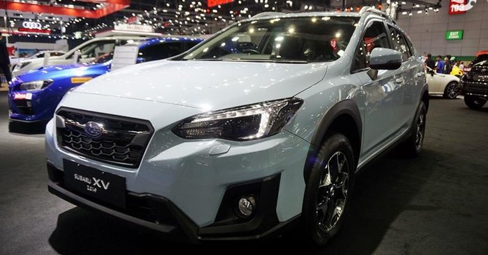 รวมรูปภาพของ Subaru XV 2018 สีเทา Cool Grey Khaki ใหม่ เผยโฉมที่งาน BIG ...