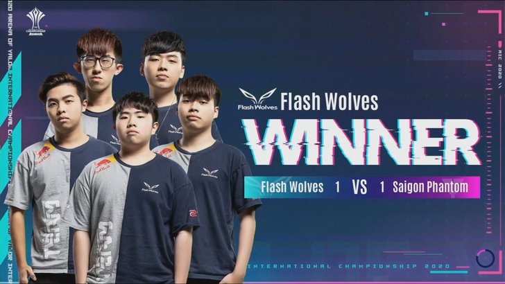 RoV สรุปการแข่งรอบ Group Stage : Flash Wolves Vs Saigon Phantom
