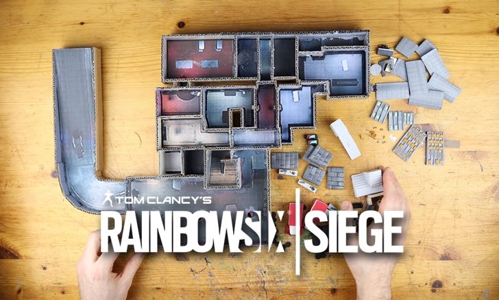 แฟนเกม Rainbow Six Siege สร้างโมเดลแผนที่ด่าน Bank Map