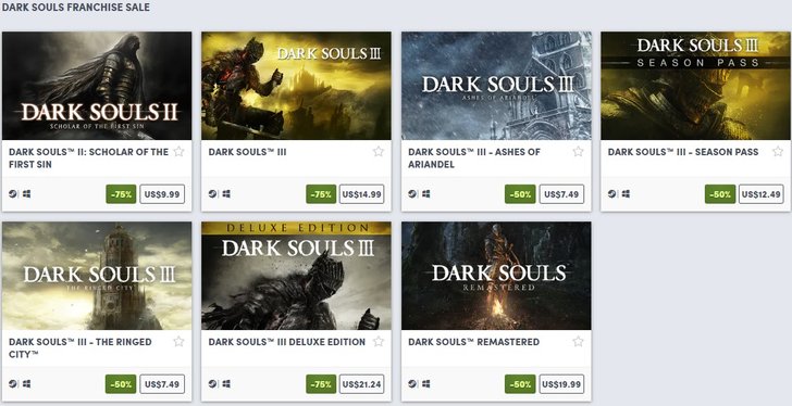 Humble Bundle ประกาศลดราคา Dark Souls เวอร์ชั่น PC ทุกภาค