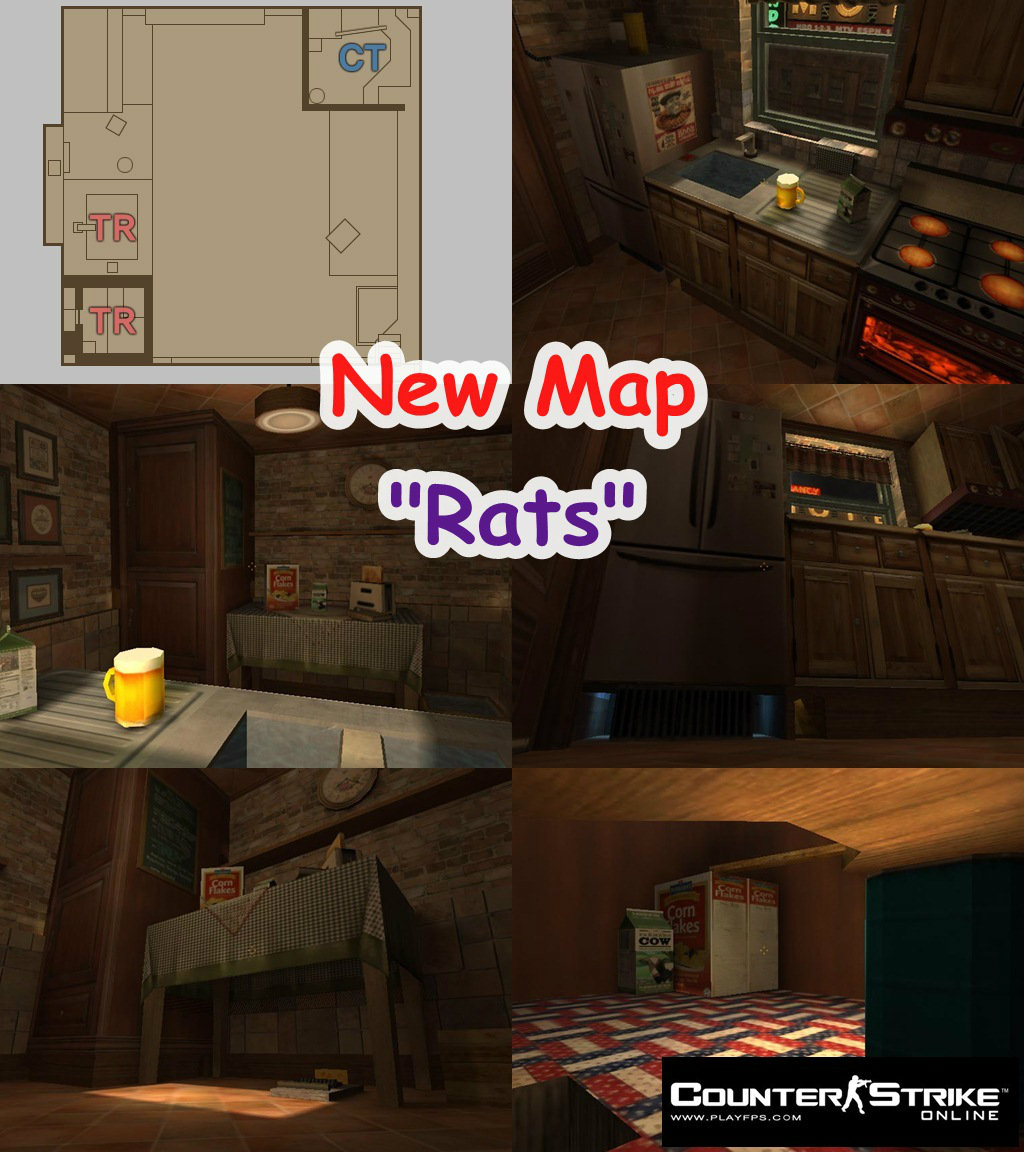 Counter Strike ONLINE เปิดตัว “Rats”แมพใหม่ล่าสุด