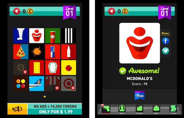 รีวิว Icon Pop Brand เกม iOS พิสูจน์ว่าคุณรู้จักแบรนด์ดังแค่ไหน