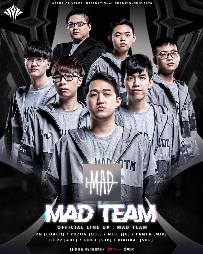 RoV มาแล้ว!! ผู้เล่นดีกรีแชมป์ตัวเต็งแห่งสายมรณะ Mad Team