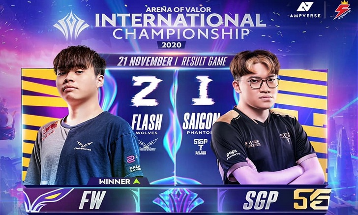 RoV สรุปการแข่งรอบ Group Stage : Flash Wolves Vs Saigon Phantom