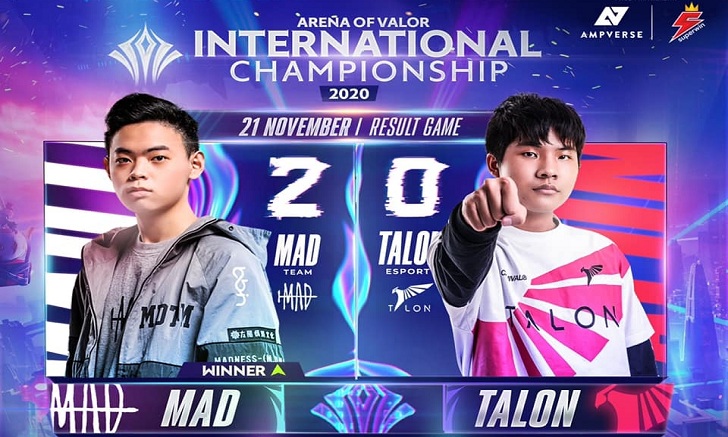 RoV สรุปการแข่งรอบ Group Stage : Mad Team Vs Talon Esports