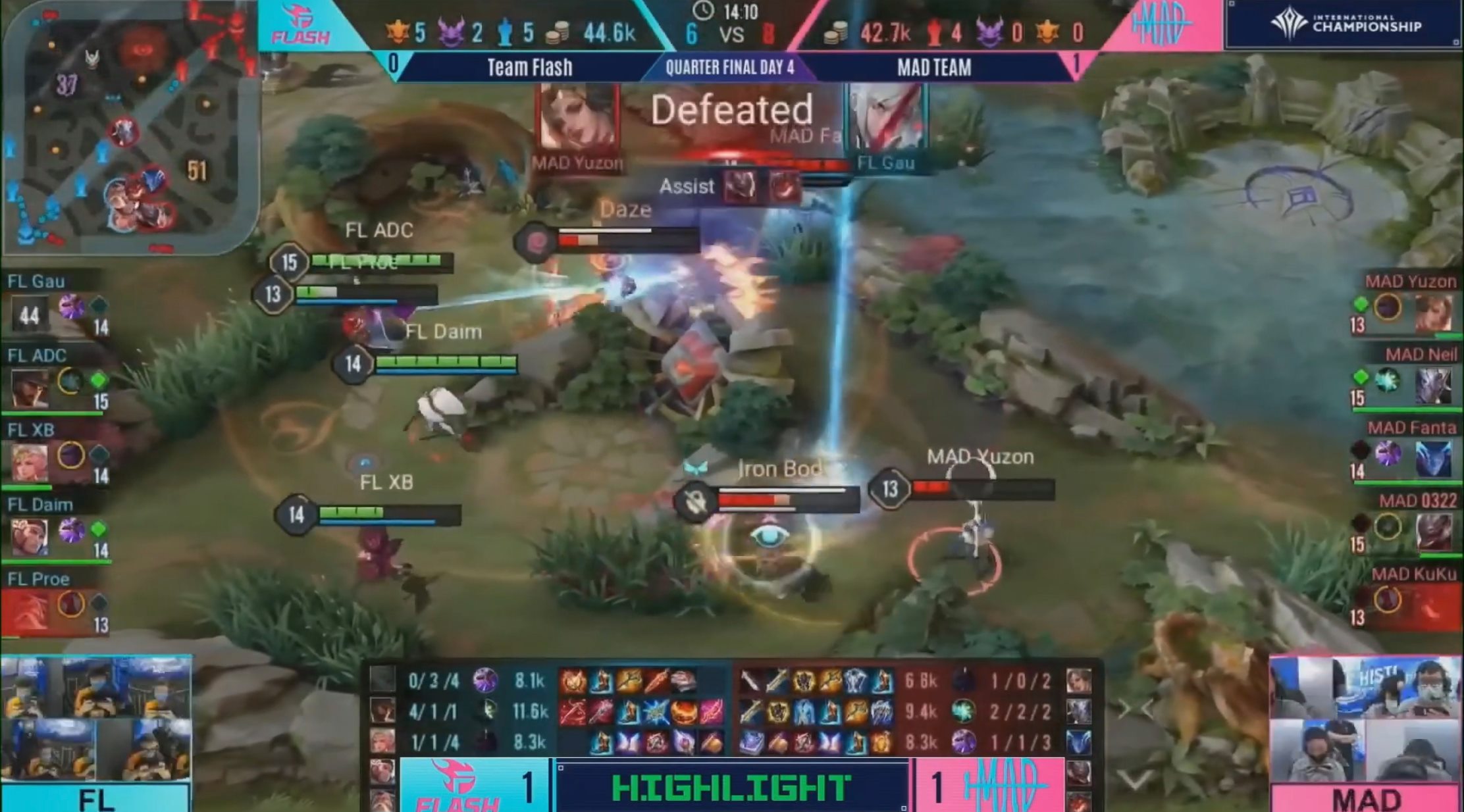 RoV ประกาศผลการแข่ง Week 3 Team Flash Vs Mad Team
