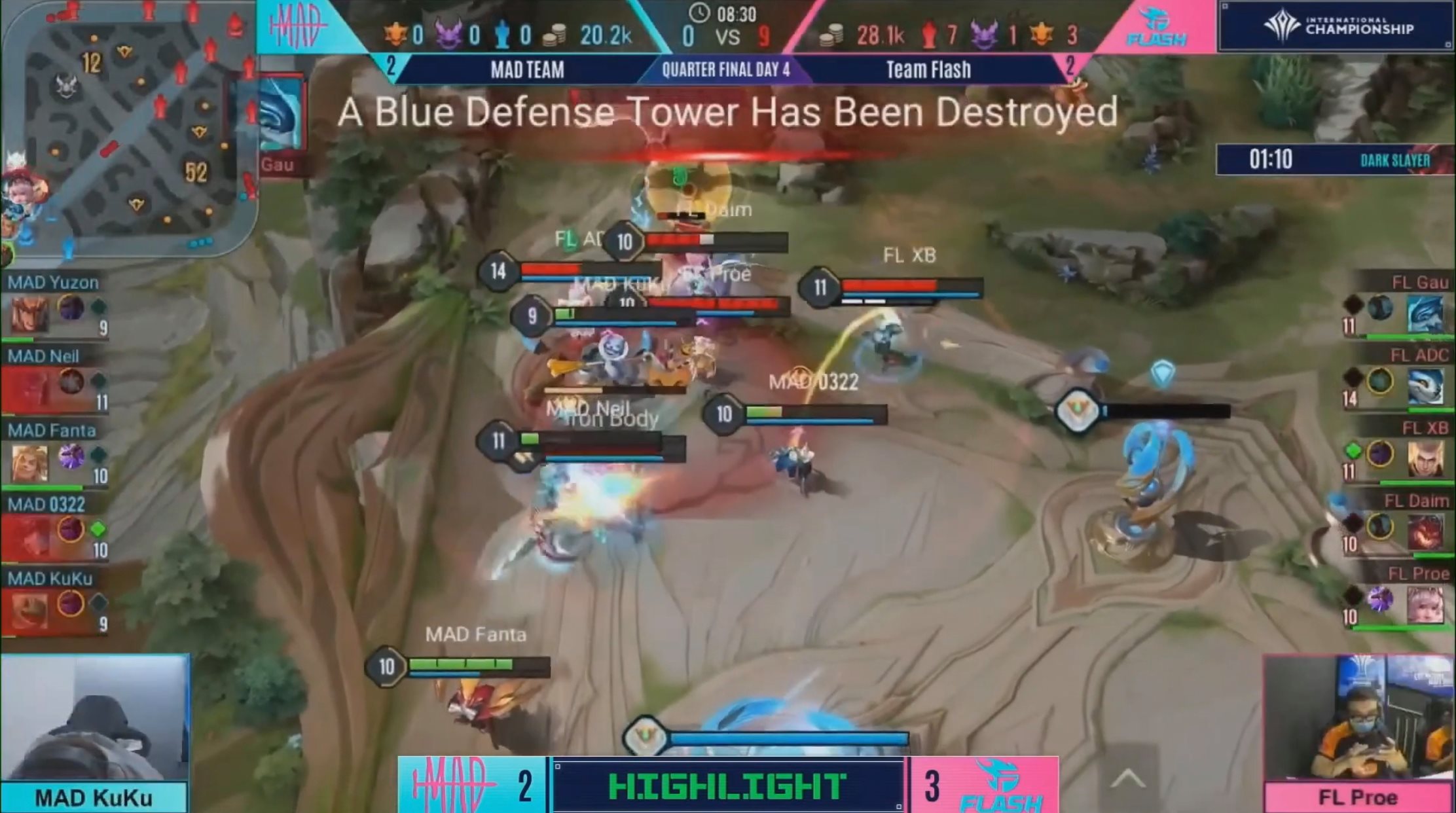 RoV ประกาศผลการแข่ง Week 3 Team Flash Vs Mad Team