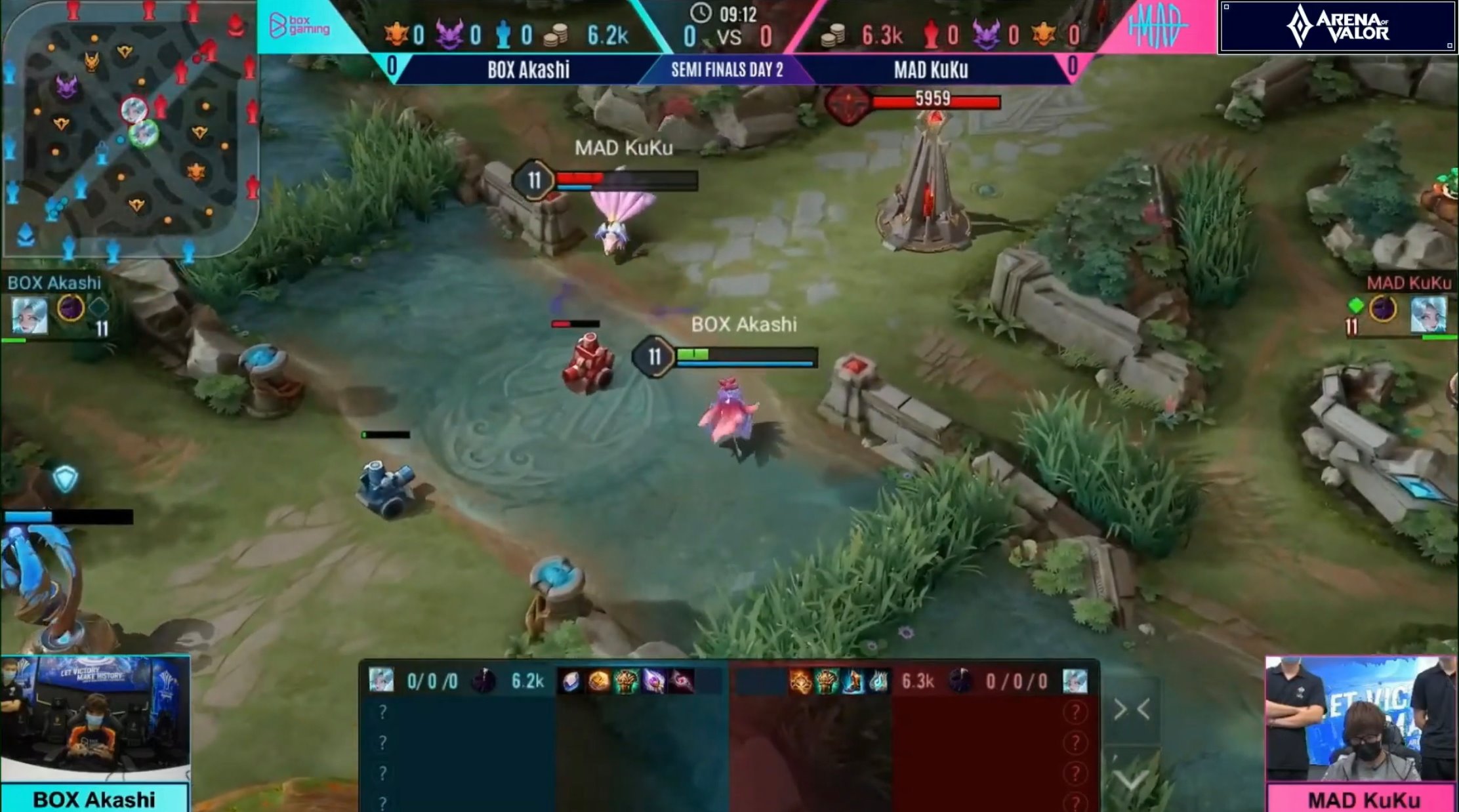 RoV Tournament 1 vs 1 Box : Akashi vs MAD : KuKu ไหนว่าเทพมาเจอกันหน่อย