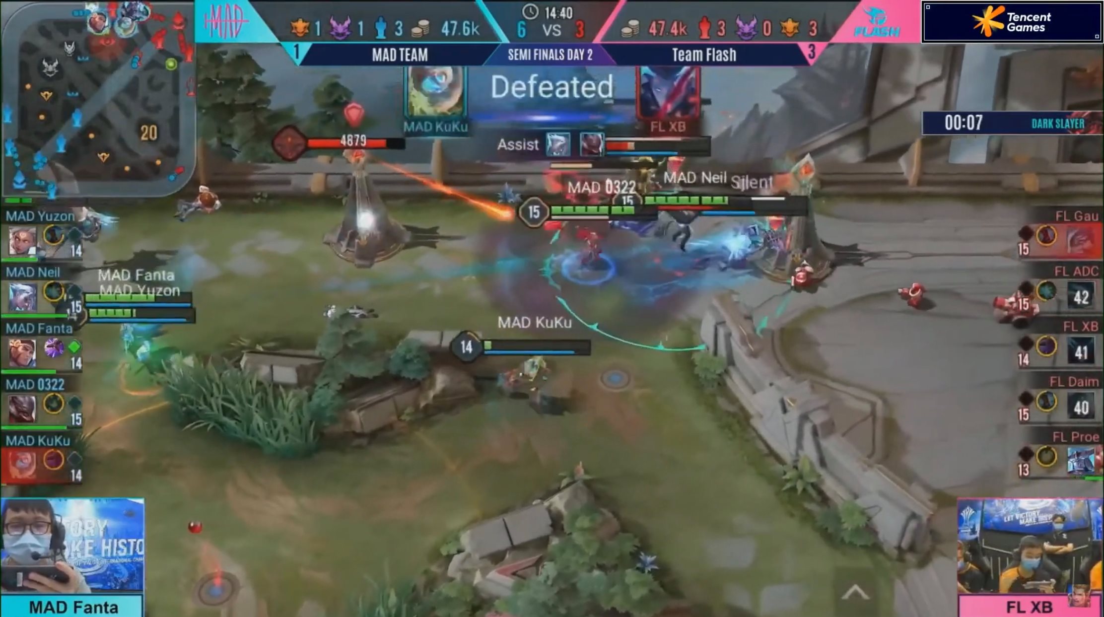 RoV สรุปผลการแข่ง Mad Team vs Team Flash ศึกนี้ไม่คุ้มค่าตัว