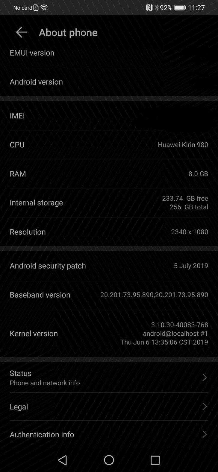 เผยภาพตัวอย่าง EMUI 10 บน Android Q จาก Huawei