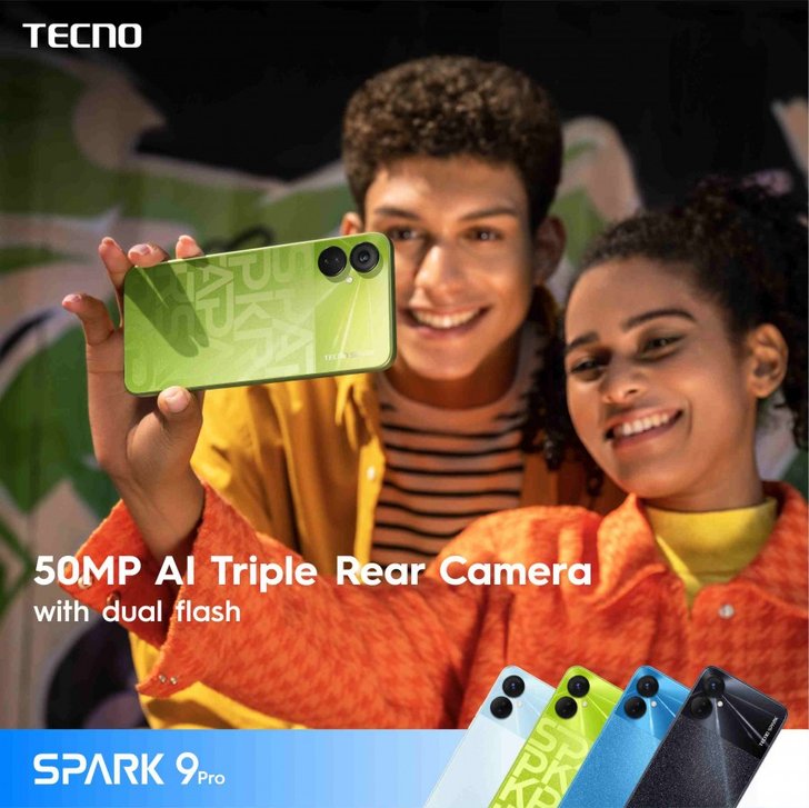 Tecno เปิดตัว Spark 9 Pro มือถือหลากสีสเปกคุ้มค่า