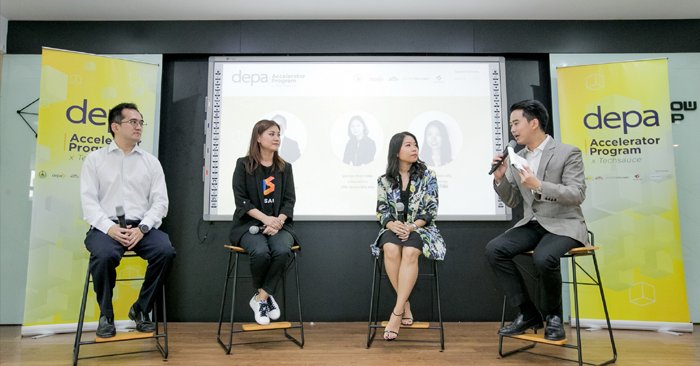 แกลเลอรีรูปภาพ เปิดตัว depa Accelerator Program x Techsauce เฟ้นหา 20 สตาร์ทอัพร่วมอบรมกับเมนเท ...