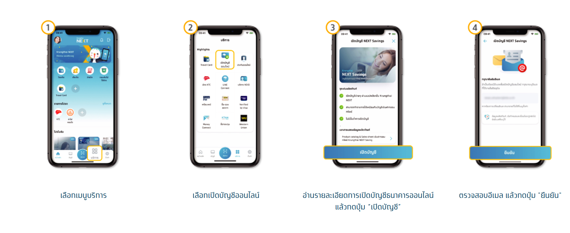 วิธีเปิดบัญชีธนาคารกรุงไทยออนไลน์ สำหรับรับรางวัลได้ผ่านแอปฯ เป๋าตัง