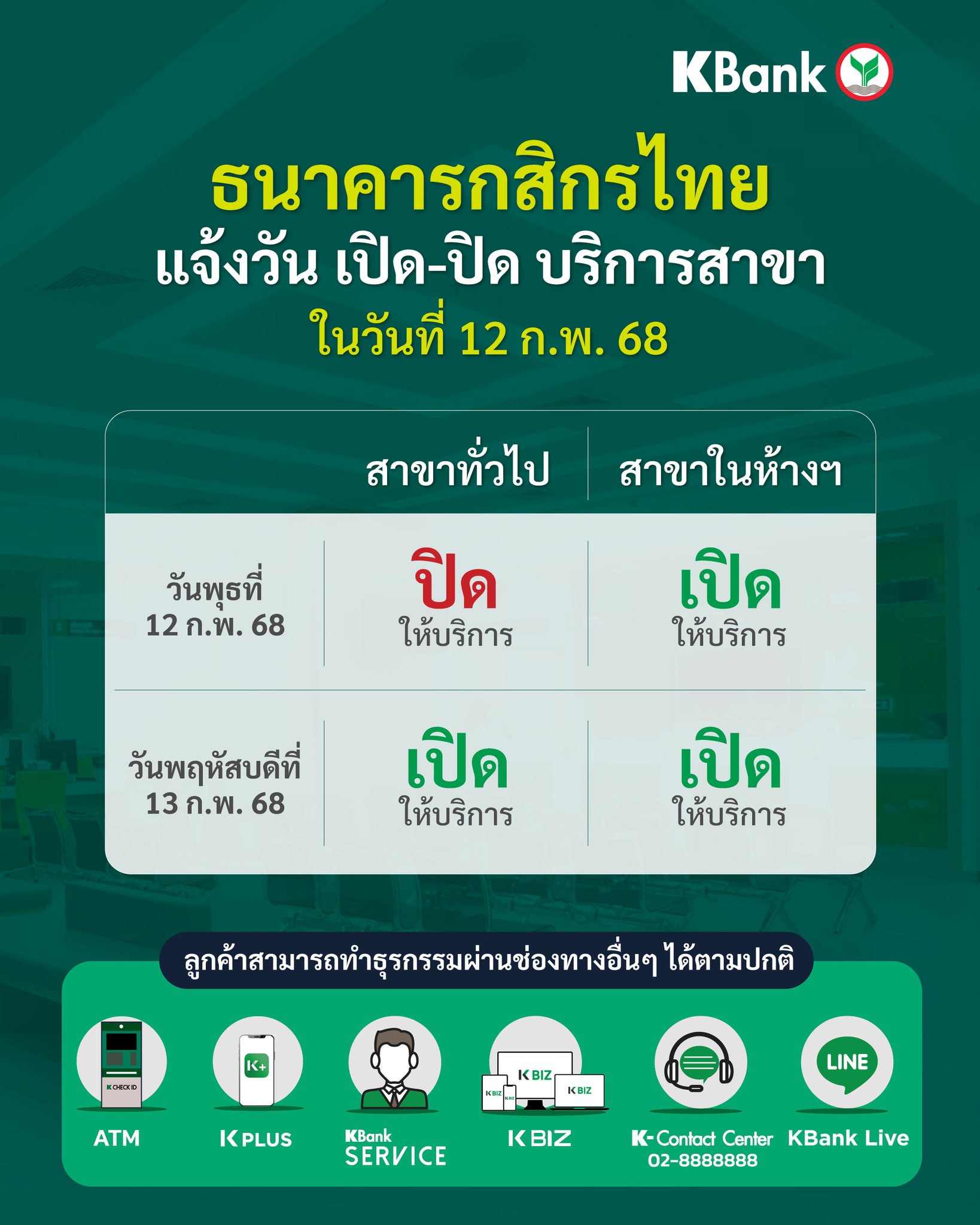 วันมาฆบูชา ธนาคารหยุดไหม เปิดวันหยุดธนาคารเดือนกุมภาพันธ์ 2568