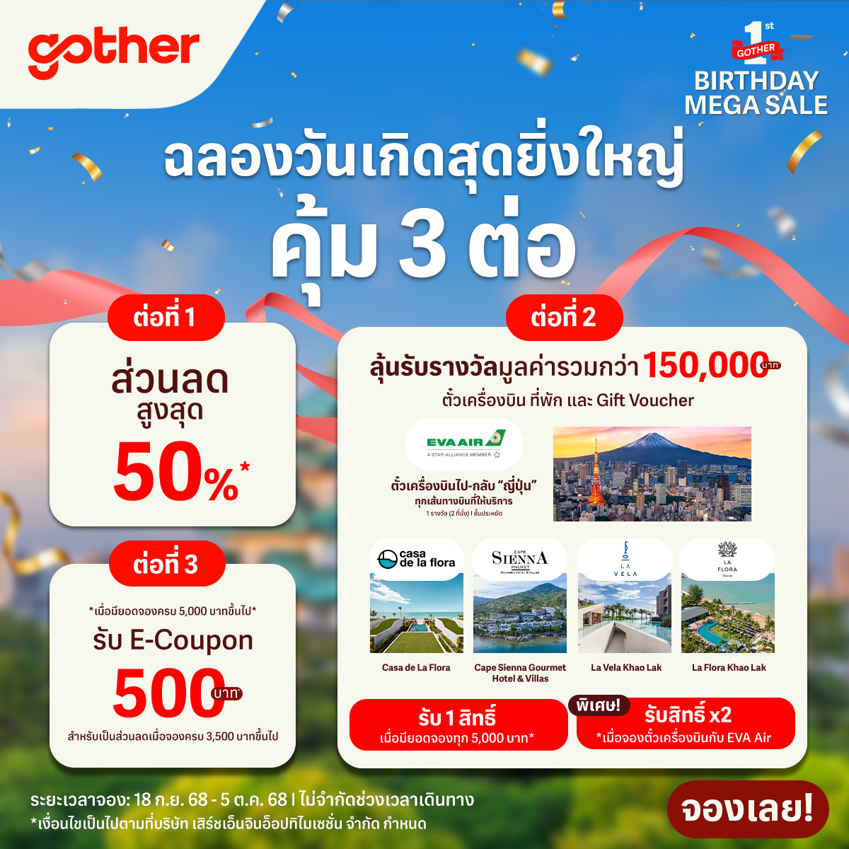 Gother ฉลองครบรอบ 1 ปี สุดยิ่งใหญ่ มอบความคุ้ม 3 ต่อ