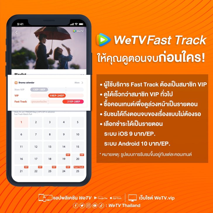 วิธีการใช้รหัส WeTV VIP เพื่อชมซีรีส์สุดปังตลอดปี