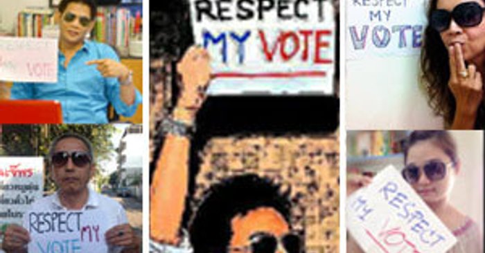 แกลเลอรีรูปภาพ แชร์กันพรึ่บ RESPECT MY VOTE ยกย่องฮีโร่ตัวจริง