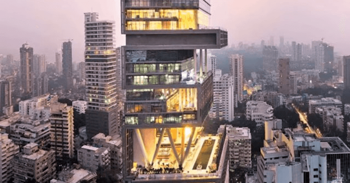 รวมรูปภาพของ “Antilia” คฤหาสน์สุดแพงของมหาเศรษฐีอินเดีย มีโรงภาพยนตร์ ...