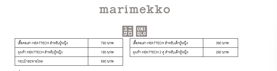 ยูนิโคล่ จับมือ Marimekko มอบความอบอุ่นและสนุกสนานกับการแต่งตัวต้อนรับปีใหม่